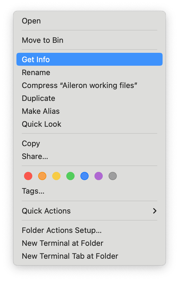 How to change color of folder on Mac step by step